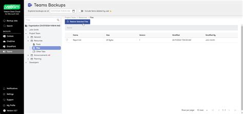 Restoring Files Veeam Data Cloud For Microsoft 365