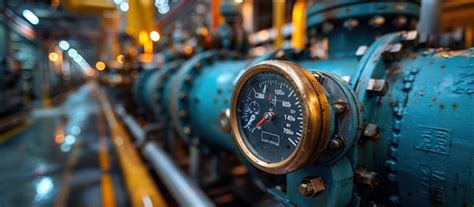 Closeup Of A Pressure Gauge On An Industrial Pipeline Premium Ai Generated Image Closeup Of A Pressure Gauge On An Industrial Pipeline Premium Ai Generated Image