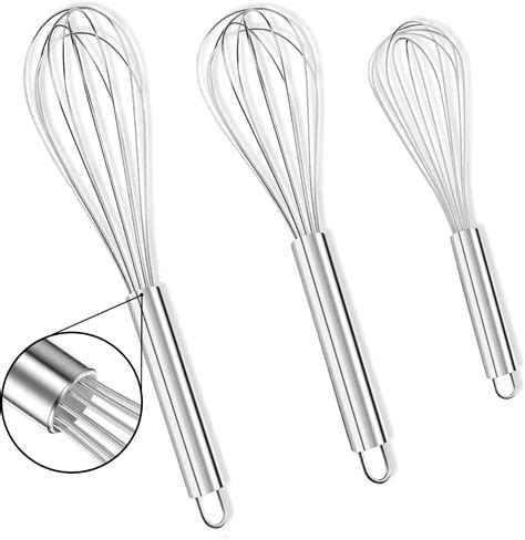 Metaltex 25 Cm Stainless Steel Heavy Duty 8 Wire Whisk Silver Amazon