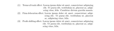 Horizontal Alignment Text Align In Specific Position TeX LaTeX Stack Exchange