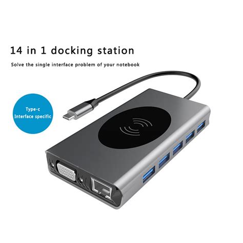 Hub Usb C De Estación De Acoplamiento Para Portá Grandado