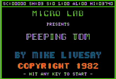 Peeping Tom Images Launchbox Games Database