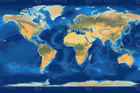 World Map With Weather Forecast Application 23598937 Stock Photo At