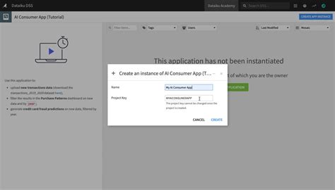 Use A Dataiku Application — Dataiku Knowledge Base