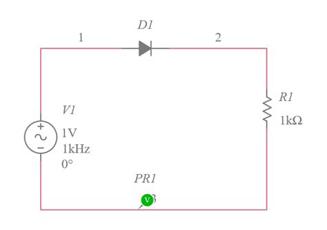 Half Wave Rectifier Multisim Live