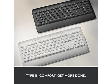 Logitech Signature K650 Comfort Full Size Wireless Keyboard With Wrist Rest Ble Bluetooth Or