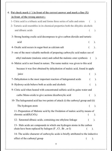 Solved Put Check Mark In Front Of The Correct Answer And