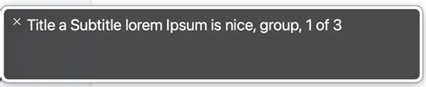 html voice over is reading listtile component main section with title