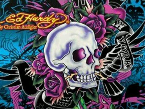 Ed Hardy Skull Art Skull Wallpaper Skull Artwork