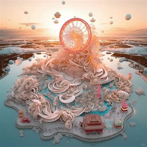 Midjourney哈尔滨冰雪大世界