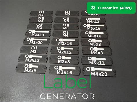 Label Generator Gridfinity Bin By 3dlg Makerworld Download Free 3d Models