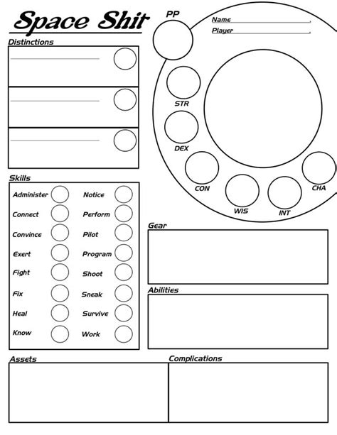 Character Sheet For A Sifi Western Game Im Working On R Cortexrpg
