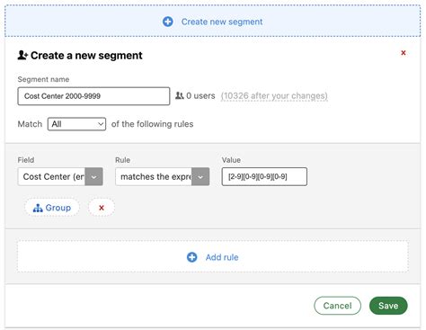 segmentation using numerical ranges rg help center
