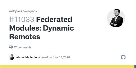 Federated Modules Dynamic Remotes · Issue 11033 · Webpackwebpack