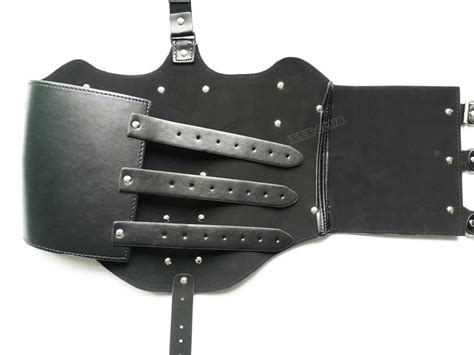 Puppy Play Lockdown Cincher Corset Body Harness With Arm Cuffs