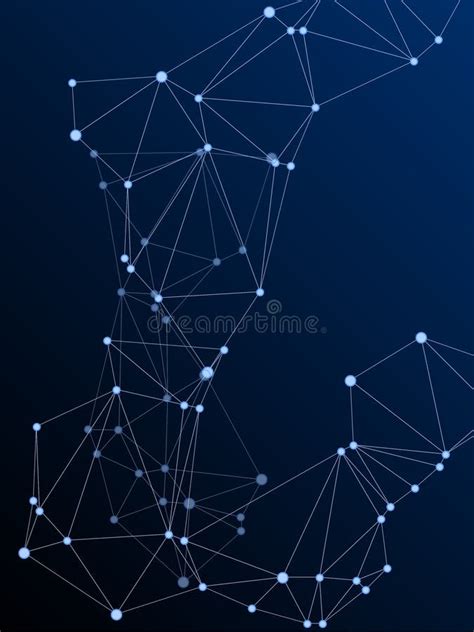 Gometric Plexus Structure Cybernetic Concept Stock Vector