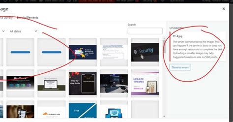 Fix Server Cannot Process Image In Wordpress