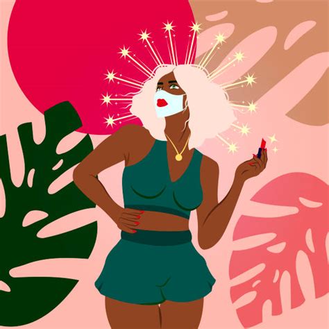 빨강 립스틱 스톡 사진 및 일러스트 Istock