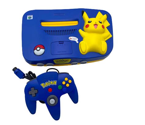 Blue Pikachu Nintendo 64 Console Png By Kuromiandchespin400 On Deviantart