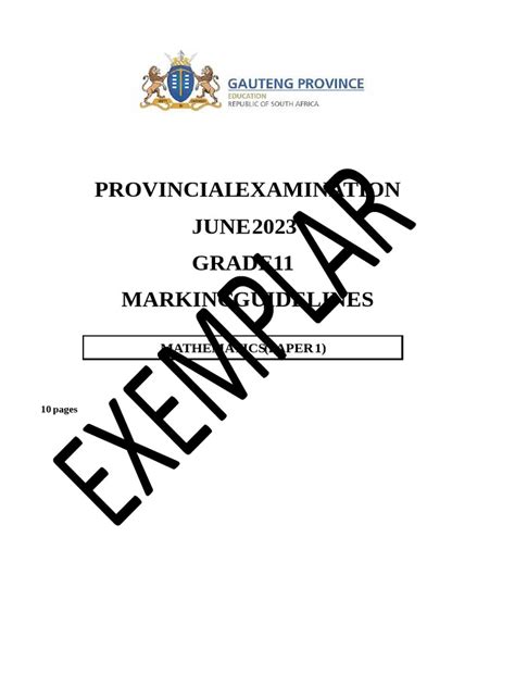 Gr 11 Math P1 English June 2023 Pdf Mathematics Mathematical Analysis