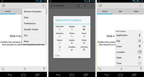 Tasker 4 0 disponible con nueva interfaz sólo para ICS Sobre Android