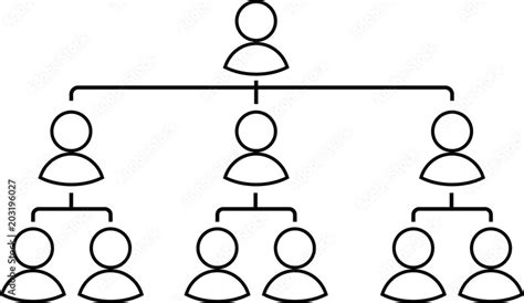 Organizational Structure Table Stock Vector Adobe Stock
