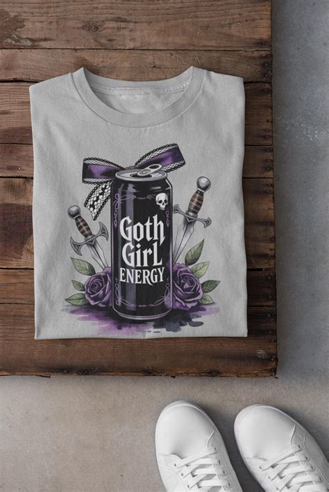 Watercolor Gothic Energy Drink Png Goth Girl Can Art Dark Aesthetic