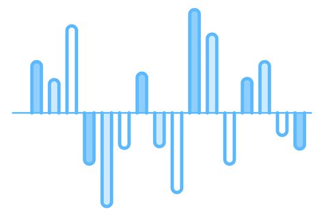 Histogram Graph Icon Blue Data Range Re Graphic By Microvectorone