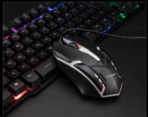 Gaming Backlit Keyboard Usb Wired Keyboard Mouse Set Fv Q3055 Tiprix Mu