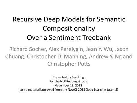 ppt recursive deep models for semantic compositionality over a
