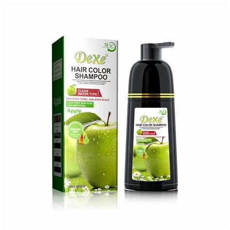 Dexe Apple Cherry Orange Hair Color Shampoo bottle 400ml - Black Hair ...