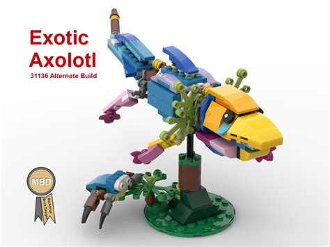 Lego Moc Exotic Axolotl 31136 Alternate Build By Macharius Rebrickable Build With Lego