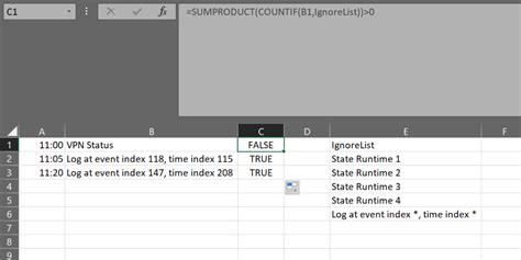 Excel Countif With Wildcards In Searched Array Stack Overflow