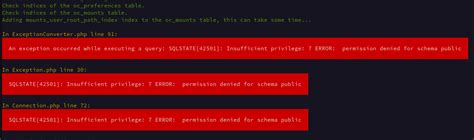Does Anybody Has Seen This Error Before Granting Permissions To Db User Nextclouds User