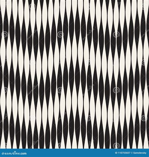 Seamless Ripple Pattern Repeating Vector Texture Wavy Graphic Background Simple Stripes Stock