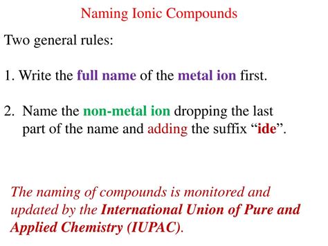 PPT Writing And Naming Ionic Compounds Criss Cross Method PowerPoint Presentation ID 4949192