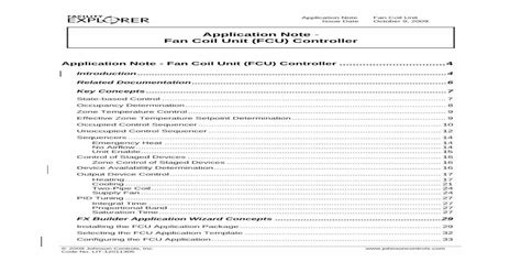 Pdf Facility Explorer Fan Coil Unit Fcu Controller Dokumen Tips