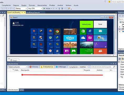 Interfaz Estilo Metro En Visual Basic Net Anthon Code