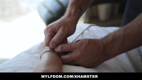 Curvaceous Cougar Gets Trussed Down And Boned Hotntubes Com