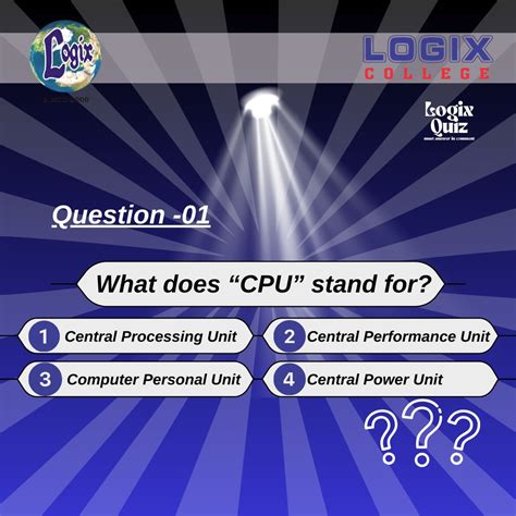 Logixquiz Techquiz Scholarship Techchallenge Cpu Logixcollege