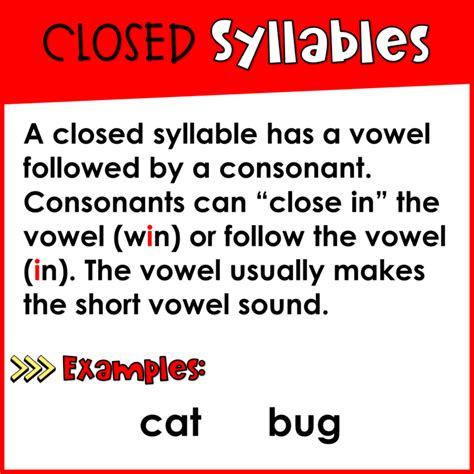 Decoding Multisyllabic Words Using Syllable Types Free Posters