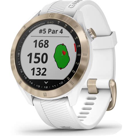 Garmin Approach S40 GPS Golf Watch Light Gold With White Band At InTheHoleGolf Com