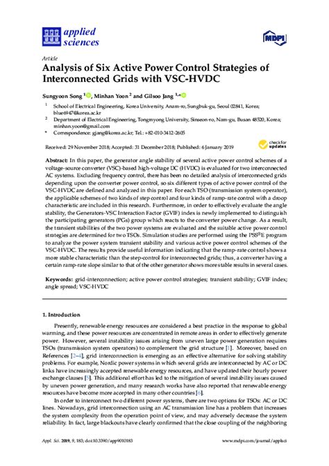 Pdf Analysis Of Six Active Power Control Strategies Of Interconnected