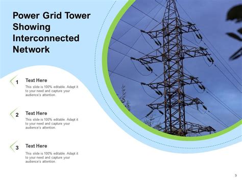 Power Grid Electrical Process Framework Production Transmission Analysis Presentation Graphics