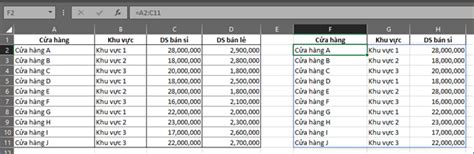 Tính Chất động Của Hàm Mảng Công Thức Mảng Trong Excel 365 Springo Excel Online