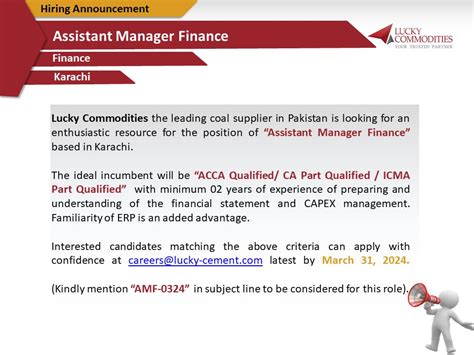 Taha Naseem On Linkedin Finance Ca Acca Icma Jobs Assistantmanager Recruitment