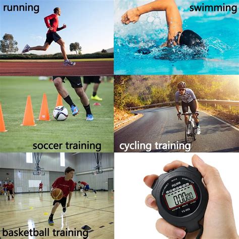 Sports Stopwatch Timer Single Lap Split Digital Stopwatch For Coaches Swimming Running Sport