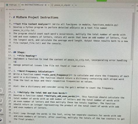 Solved 1 2 Midterm Project Instructions 3 4v∗∗ Text File