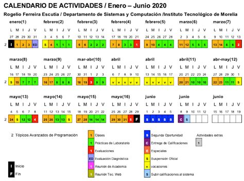 Xumarhu Net Cursos T Picos Avanzados De Programaci N Calendario