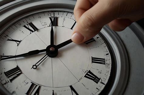 Relativity Of Time Clock With Variablespeed Hands Premium Ai Generated Image